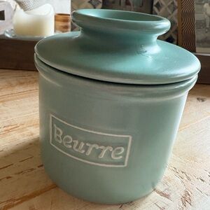 Butter Bell | Kitchen | Caf Matte Aqua Butter Bell Crock | Poshmark